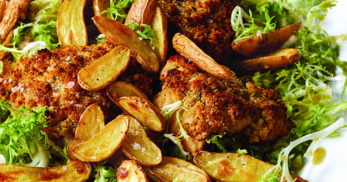 Barefoot Contessa | Crispy Mustard Chicken & Frisée | Recipes