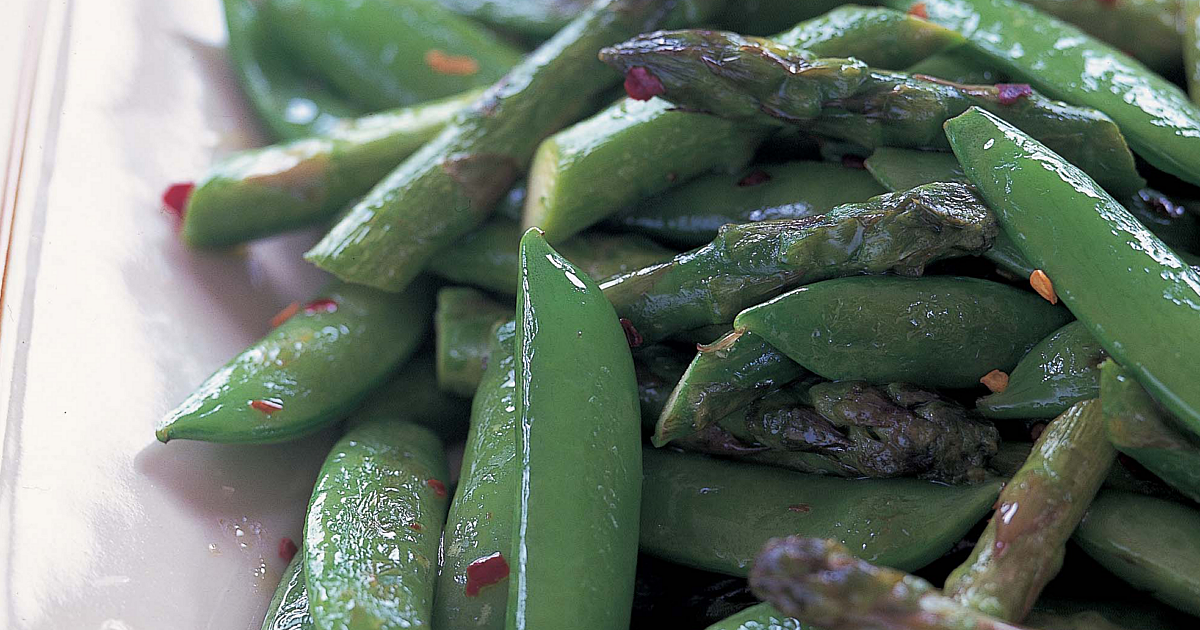 Barefoot Contessa | Sautéed Asparagus and Snap Peas | Recipes